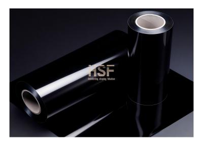 China 40μm Black CPE Base Film, fade-resistant masterbatch, uniform gauge, opaque, high tensile strength, good tear resistance, smooth surface, lamination-compatible, optional anti-static. for sale