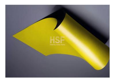 China 70μm Base Film 25μm Emboss Depth Yellow-Black Dual-Color CPP Film for Industrial Marking for sale