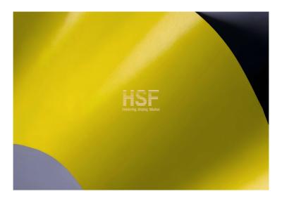 China 80μm Base Film 25μm Emboss Depth Yellow-Black Dual-Color CPP Film for High-End Stationery & Industrial Marking for sale