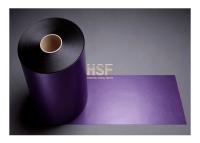 China 100μm Base Thickness 25μm Emboss Depth Purple-Black Dual-Color CPP Film for Premium Packaging for sale