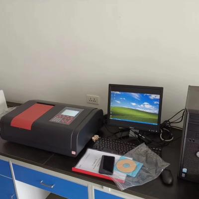 China 6 Inches Blue Lcd Uv Visible Spectrometer Import Silicon Photodiode High Brightness for sale