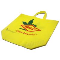 China Large Reusable Handle Grocery Tote Custom Non Woven Shopping Bag for Household Products for sale