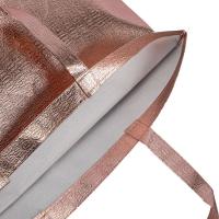 China Portable Lamination Non-Woven Packaging Bag for Grocery and Rose Gold Eco PP Material for sale