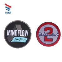 China Custom iron on twill heat cut eye embroidery patch for garment accessory for sale