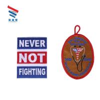 China Custom iron on twill heat cut eye embroidery patch for garment accessory for sale