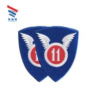 China Custom Logo Woven Cotton/Twill Yarns Patches for School Club Promotion for sale
