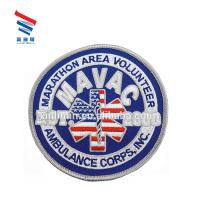 China Custom Logo Woven Cotton/Twill Yarns Patches for School Club Promotion for sale