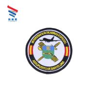 China Customized Logo Golf Embroidered Woven Patches at Direct with Canvas Fabric for sale