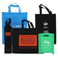 China Foldable Custom Logo Stock Reusable Grocery Packaging Tote Bag for sale