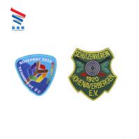 China Customized Logo Golf Embroidered Woven Patches at Direct with Canvas Fabric for sale