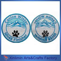 China Customized Logo Golf Embroidered Woven Patches at Direct with Canvas Fabric for sale