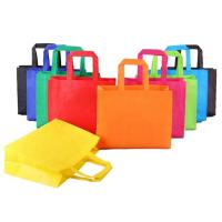 China Custom Logo Non Woven Bag Reusable Shopping  Handled Bag for sale