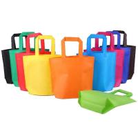 China Custom Logo Non Woven Bag Reusable Shopping  Handled Bag for sale