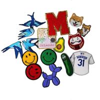 China Custom Embroidered Patches for Clothing Iron-On Style Twill Fabric/100% Embroidery for sale