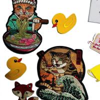 China Custom Embroidered Patches for Clothing Iron-On Style Twill Fabric/100% Embroidery for sale
