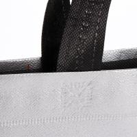 China Non-Woven Fabric Bag Custom LOGO Printing Laser Metal Film Tote Bag for Scarves Shawls for sale