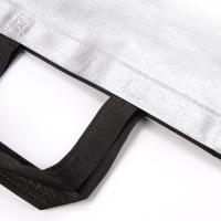 China Non-Woven Fabric Bag Custom LOGO Printing Laser Metal Film Tote Bag for Scarves Shawls for sale