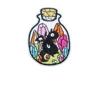 China Custom Iron On Embroidery Patches Chenille Embroidered Patches 3D Fabric Type Canvas for sale