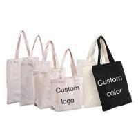 China Customized Color Canvas Shopping Bags 100% Organic Cotton Tote Bags for sale