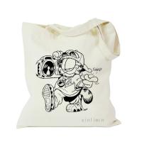 China Customized Color Eco-friendly Cartoon Fashion Printed Tote Bag for Women's Shopping for sale