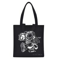 China Customized Color Eco-friendly Cartoon Fashion Printed Tote Bag for Women's Shopping for sale