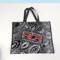China 30*10*40 black Die cut non-woven grocery shopping tote bag for sale