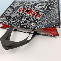 China 30*10*40 black Die cut non-woven grocery shopping tote bag for sale