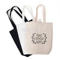 China Exhibition Custom Printed Eco Recycled Blank Shopping Bag Plain Organic Cotton Canvas Tote Bag With Logo for sale