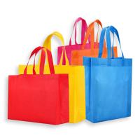 China Eco Reusable Tote Custom Plaid Non Woven Shopping Bag with Ultrasonic Technology for sale