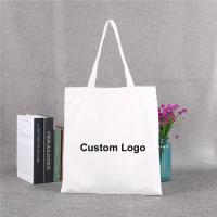 China Plain Blank Organic Calico Cotton Canvas Grocery Shopping Tote Bag Custom Logo Size Printed for sale
