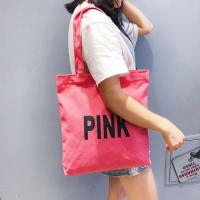 China Eco Friendly Reusable Women Canvas Cotton Bag Custom Printed Organic Tote for Grocery for sale