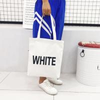 China Eco Friendly Reusable Women Canvas Cotton Bag Custom Printed Organic Tote for Grocery for sale