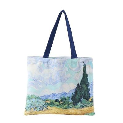China Custom Logo Printed Recycled Reusable Sublimation Tote Bag for Business Shopping Grocery for sale