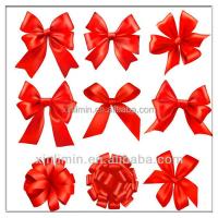 China Handcrafted Red Satin Ribbon Bow for B2B Gift Packaging Elevate Your Presentation Game for sale