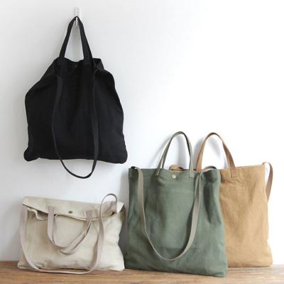 China Promotion Womens Natural Durable Cotton Canvas Shopping Tote Bag For Business Shopping for sale