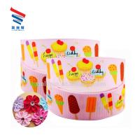 China Girls Printed Cartoon Character Grosgrain Ribbon for Hair Tie Pattern Solid Color for sale