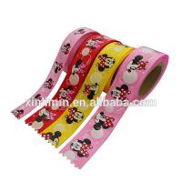 China Girls Printed Cartoon Character Grosgrain Ribbon for Hair Tie Pattern Solid Color for sale