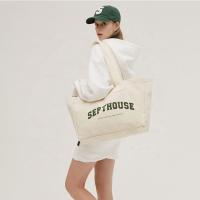 China Exhibition Customized Logo Printed Oversized Cotton Canvas Tote Bag for Active Lifestyle for sale