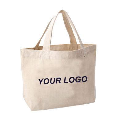 China 100% Cotton Shopping Custom Printed Logo Beach Canvas Tote Bag for Business Shopping for sale