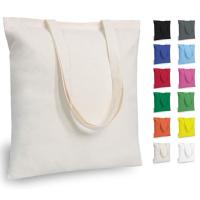 China Grocery Customized Logo Printed Recycle Plain Organic Cotton Canvas Tote Shopping Bags with Zipper for sale