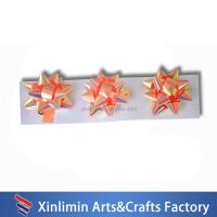 China Customized Custom Style Ribbon Bow With Elastic Loop 2016 Logo and Rotary Printing for sale