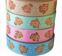 China Gift Wrapping Custom Grosgrain Ribbon with Logo Screen Printed Embossed 1/4'' Width for sale