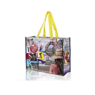 China Acceptable OEM/ODM Custom Printing Reusable Grocery PP Laminated Non-woven Tote Bag for sale
