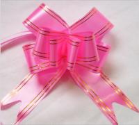 China Metallic Pull Bow with Gold Lines The Perfect Addition to Your Wedding Party Decor for sale