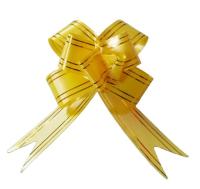 China Colorful Ribbon Pull Car Bows with Iridescent Finish and Single Side Printing for sale