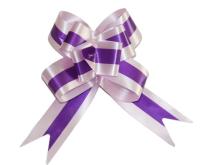 China Nice and Fastness Colour Organza Pull String Bows for Wedding Party in Satin Material for sale