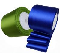 China Customized Pattern Satin Ribbon in Single or Double Face Style for sale