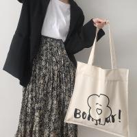China Customized Color Heavy-duty Canvas Tote Bags for Eco-friendly Shopping for sale