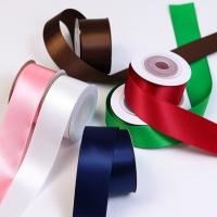 China High Tenacity Customized Double Face 100% Polyester RPET Plain Silk Satin Ribbon Roll for sale