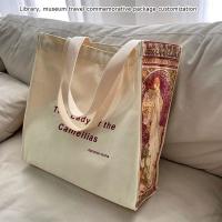 China OEM/ODM Accepted Art Bags for Tourist Souvenirs British Museum Canvas Print Pattern for sale